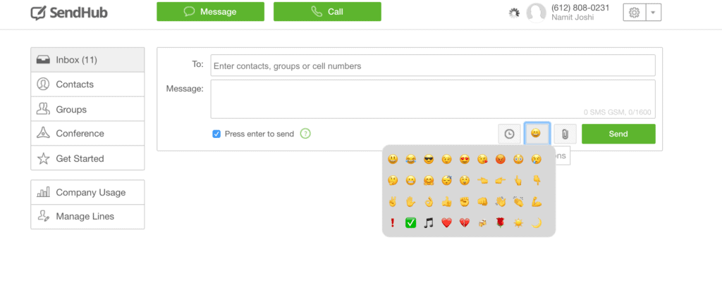 SendHub Adds New Emoji Library Today | SendHub New Feature