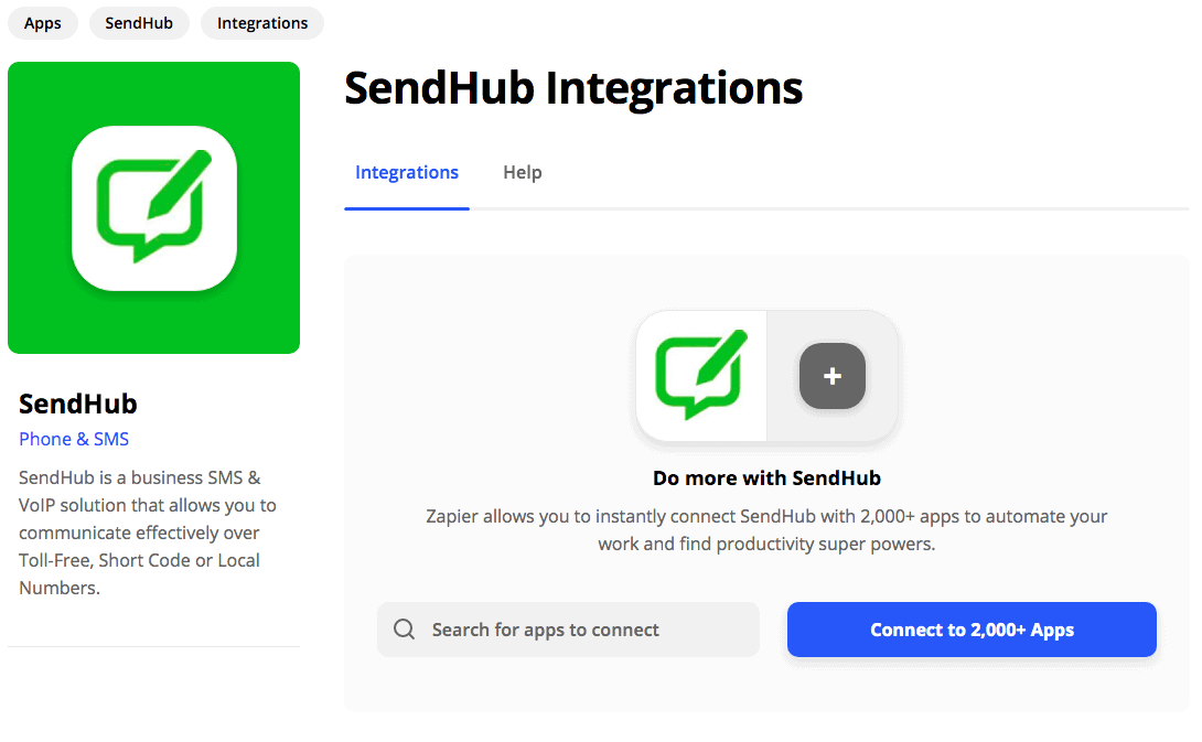 We've Updated Our Zapier SMS Integration! | SendHub
